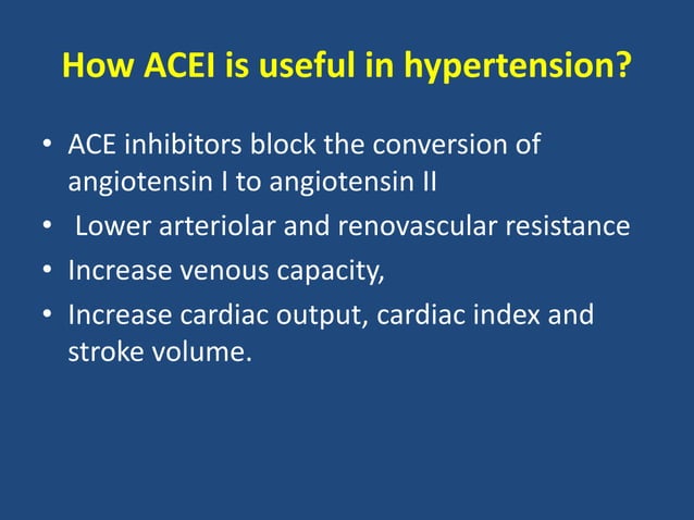 ANGIOTENSIN CONVERTING ENZYME/ACE inhibitors | PPT | Heart and ...