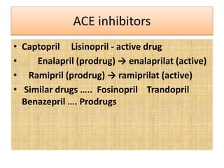 Drugs affecting on renin angiotensin system | PPTX | Heart and ...