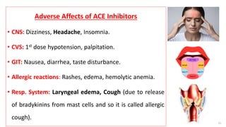 ACE Inhibitors + AT1 Receptor blockers, by Baqir Naqvi.pptx