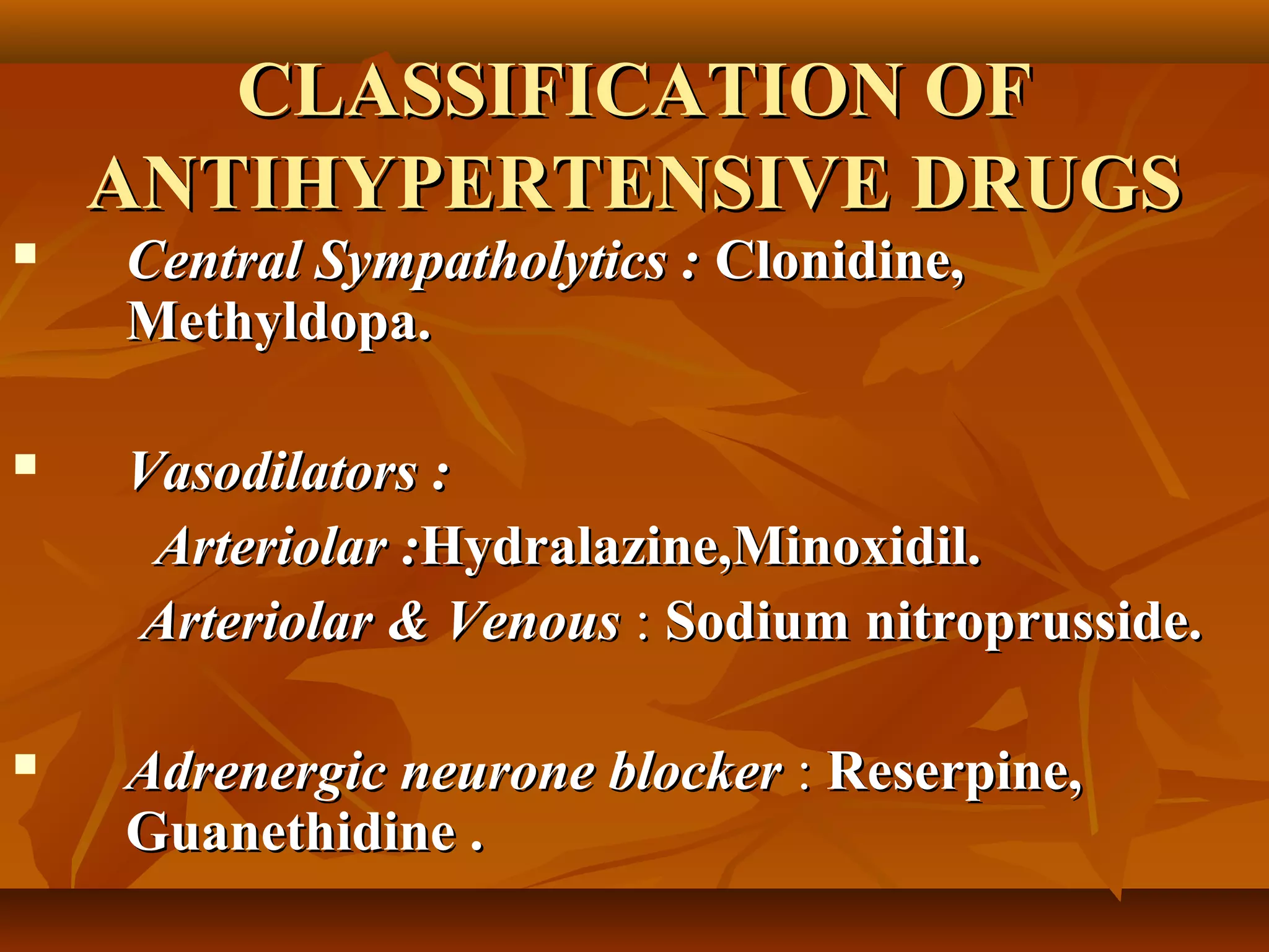 ACE inhibitors drugs | PPT