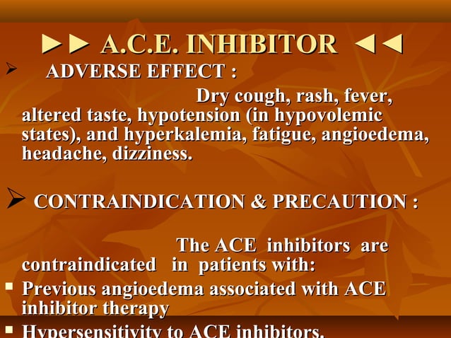 ACE inhibitors drugs | PPT | Heart and Cardiovascular Diseases ...