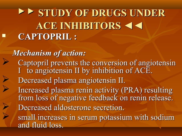 ACE inhibitors drugs | PPT | Heart and Cardiovascular Diseases ...