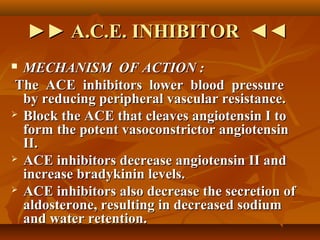 ACE inhibitors drugs | PPT