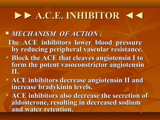 ACE inhibitors drugs | PPT | Heart and Cardiovascular Diseases ...