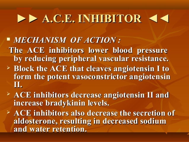 ACE inhibitors drugs