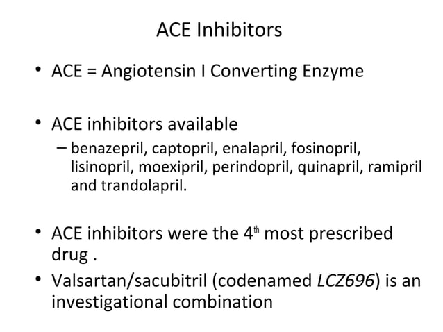 ACE Inhibitors | PPT