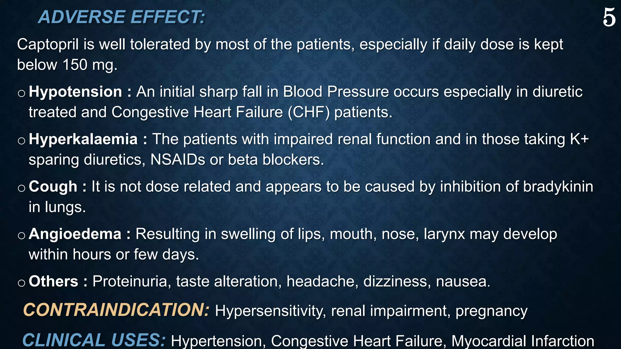 AcE Inhibitors in Hypertension | PPTX