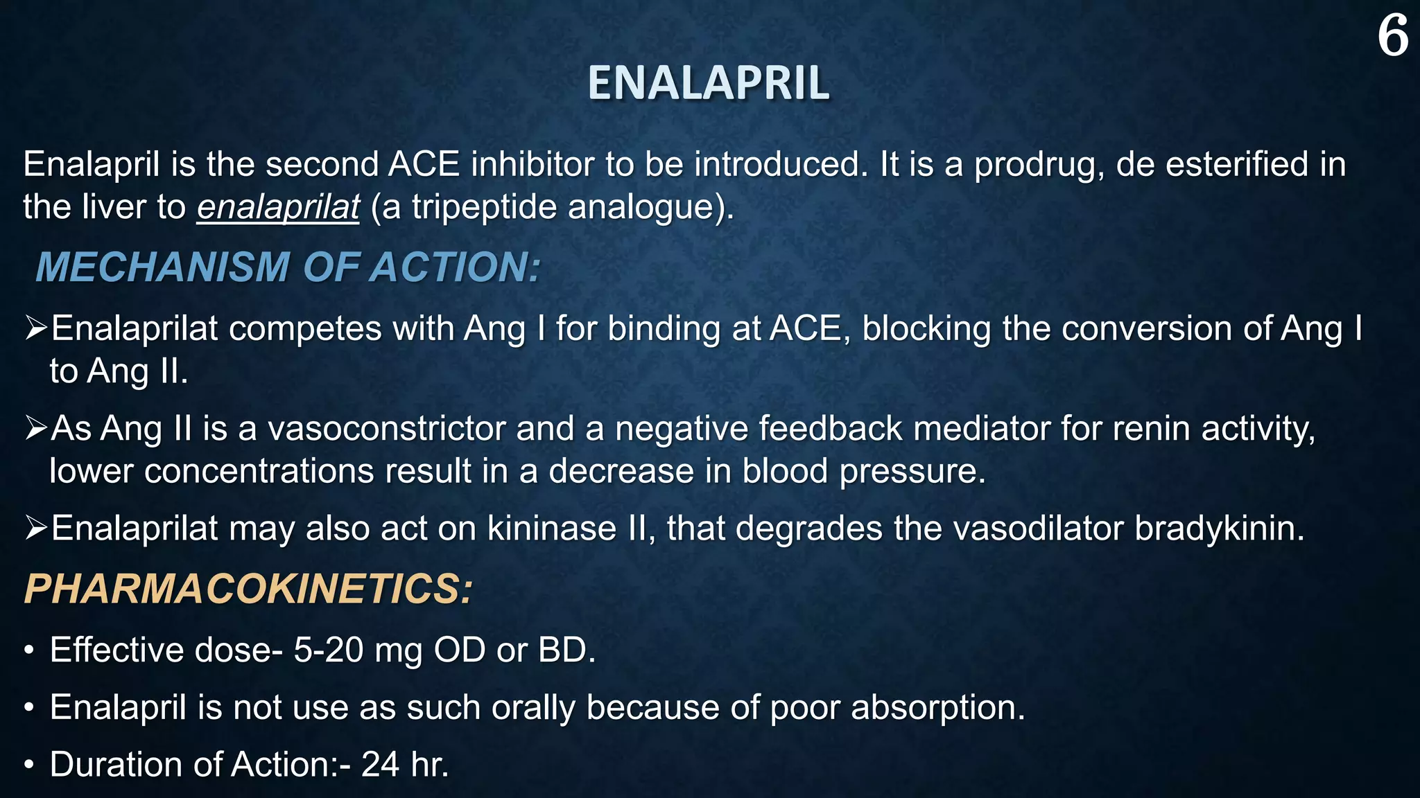 AcE Inhibitors in Hypertension | PPTX