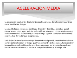 ACELERACIÓN MEDIA E INSTANTANEA (2).pptx