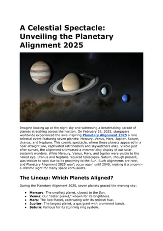 A Celestial Spectacle Unveiling the Planetary Alignment 2025.docx