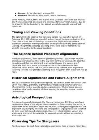 A Celestial Spectacle Unveiling the Planetary Alignment 2025.docx