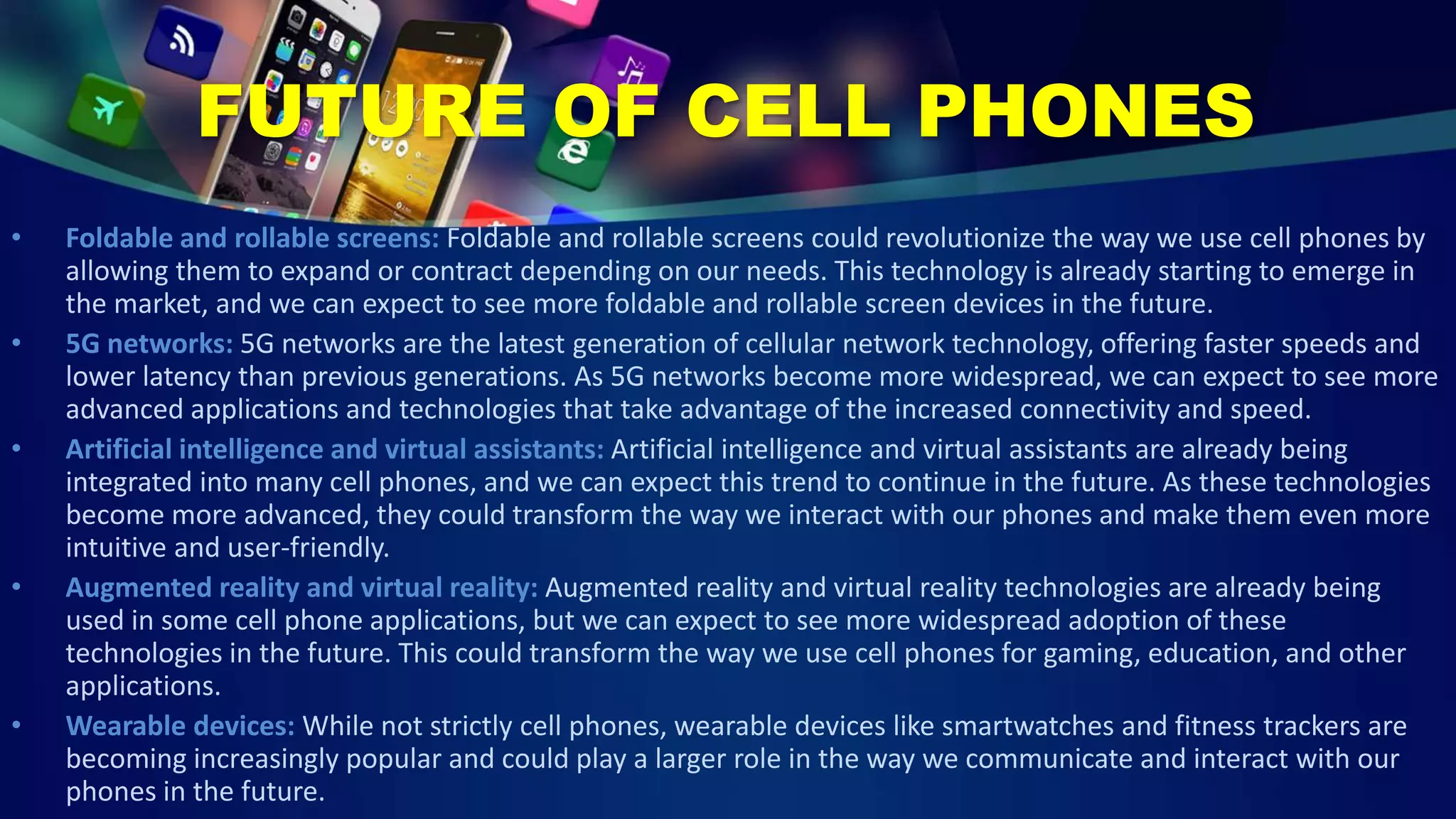 The Evolution of Cellphones: From Brick Phones to Smartphones | PPTX