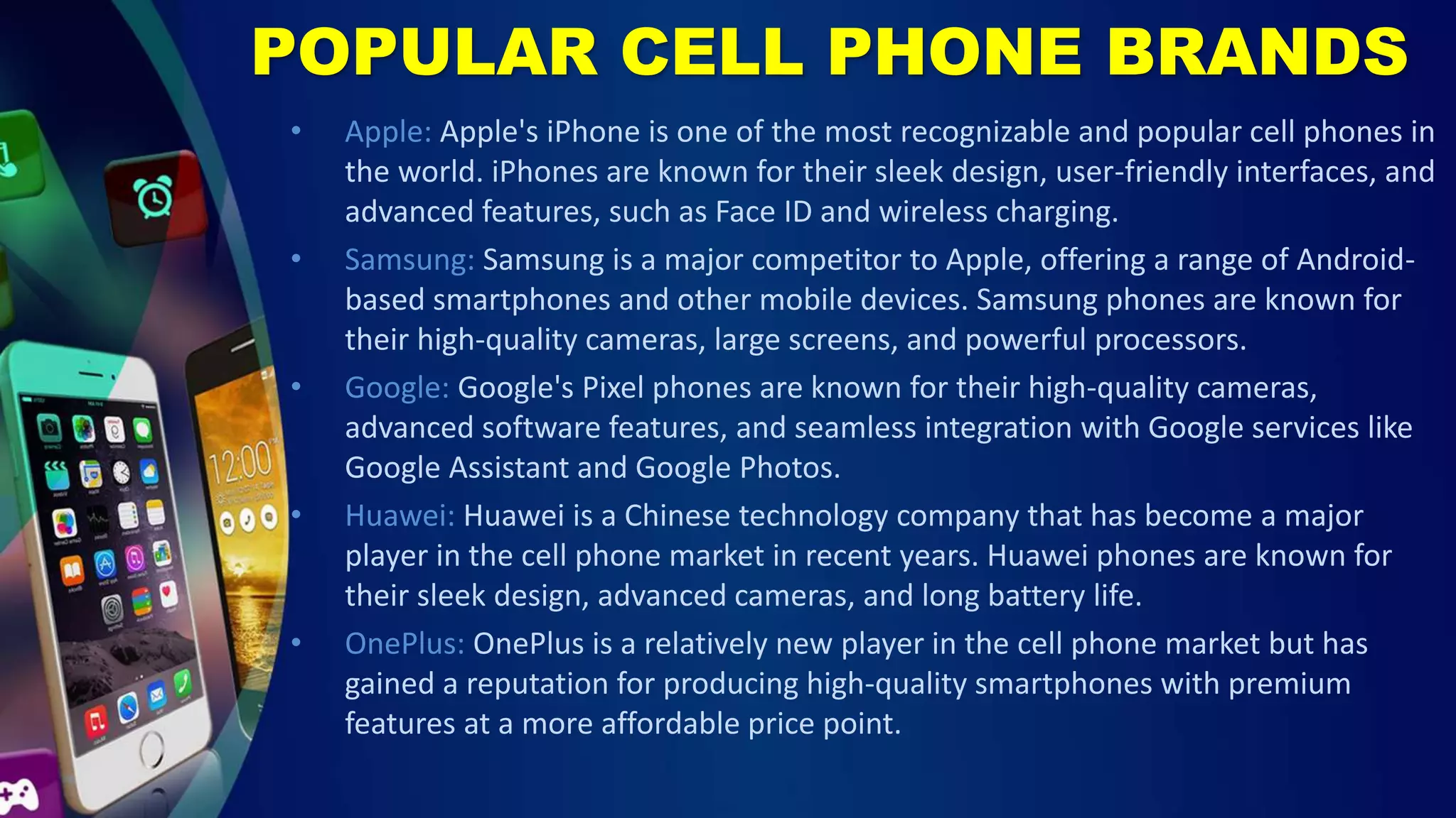 The Evolution of Cellphones: From Brick Phones to Smartphones | PPTX