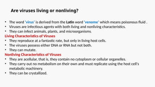 Characteristics , structure and Life cycle of virus.pptx