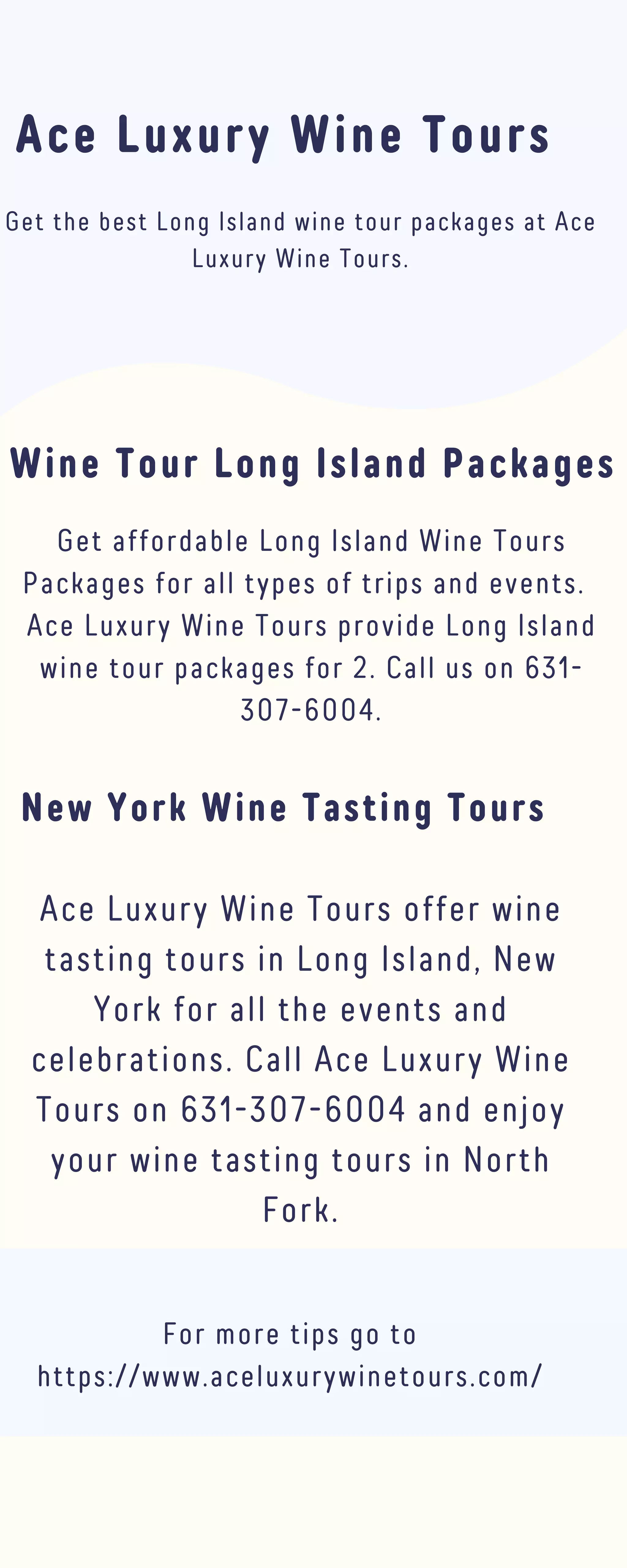 Wine Tour Long Island Packages | PDF