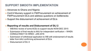 Ace next steps Cotonou | PPT