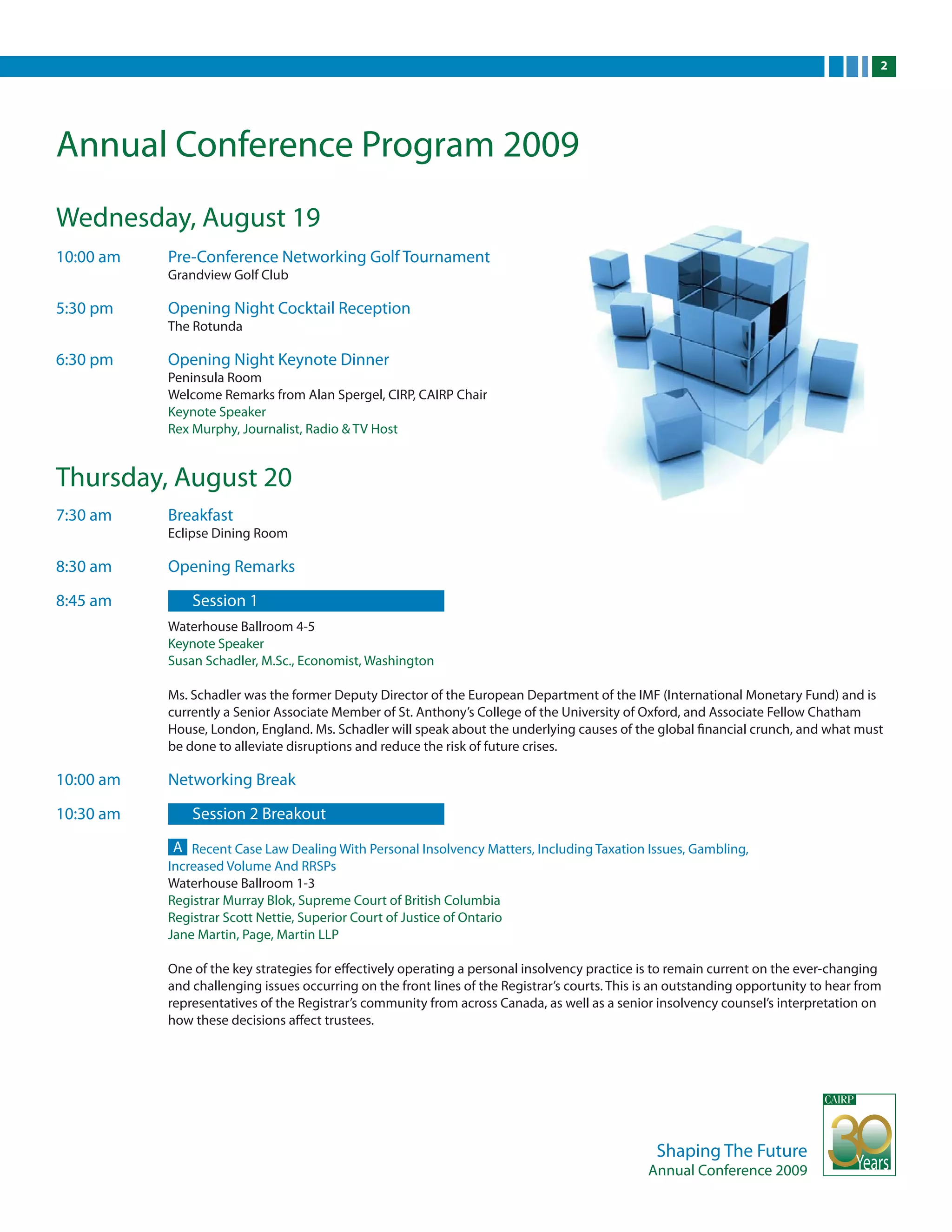 CAIRP Annual Conference 2009 | PDF