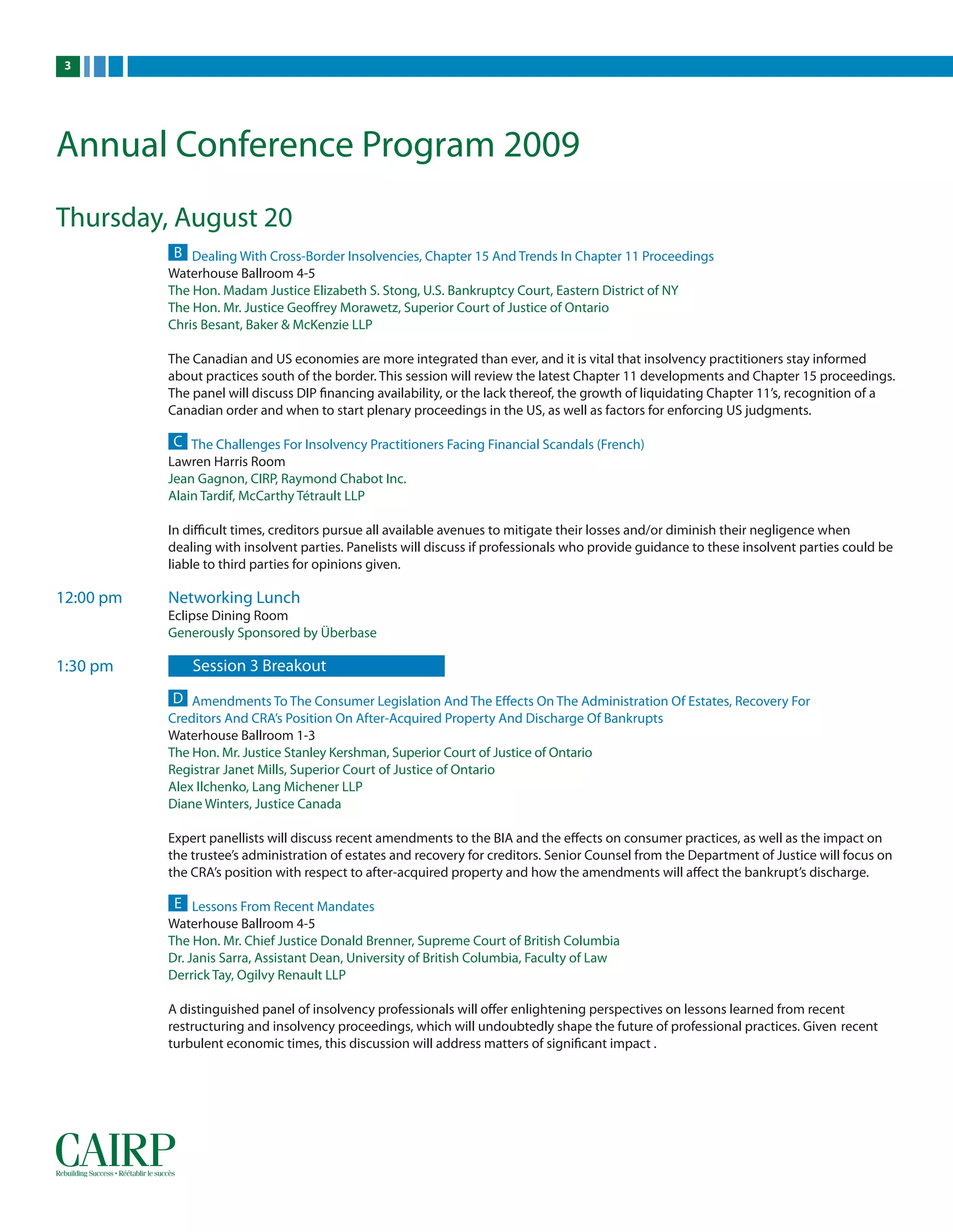 CAIRP Annual Conference 2009 | PDF