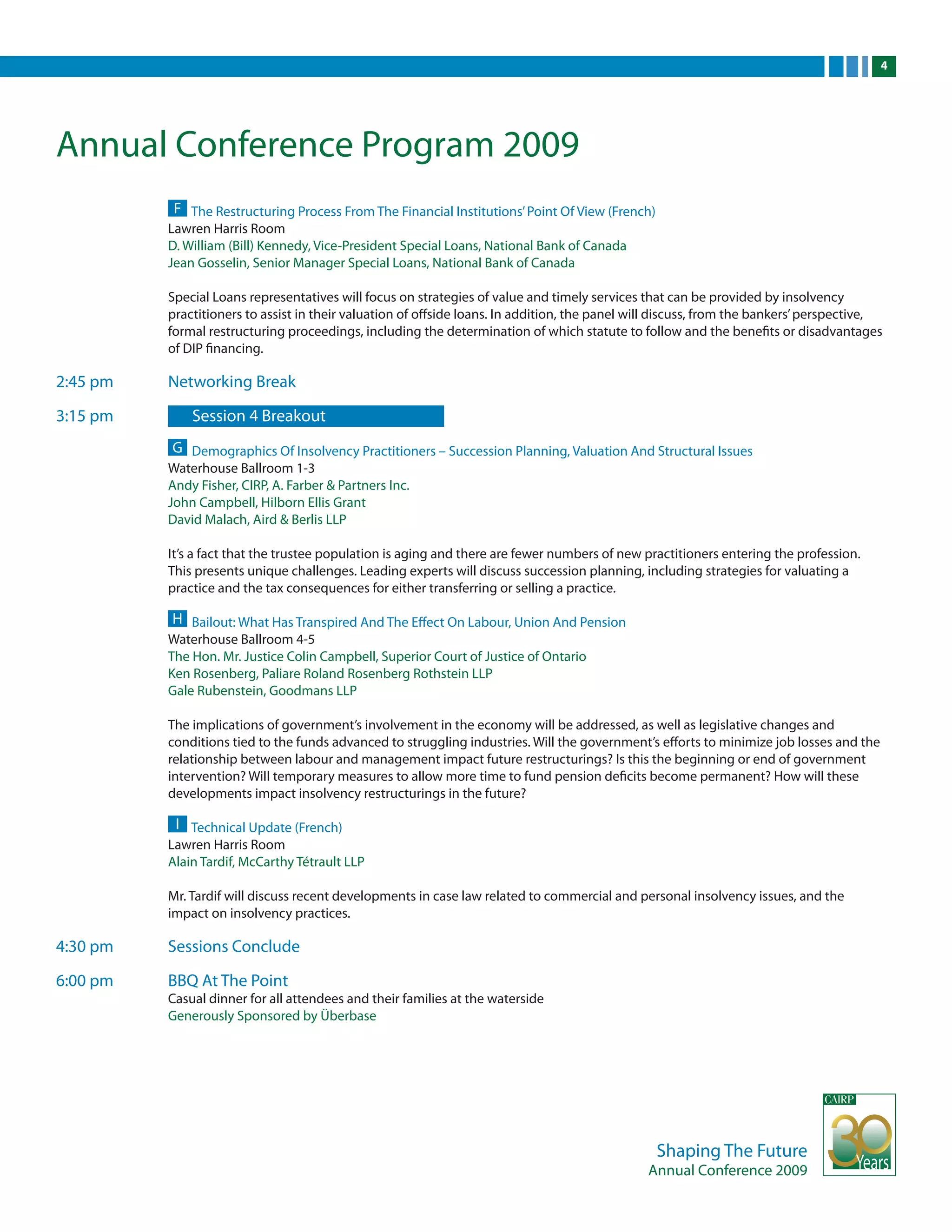 CAIRP Annual Conference 2009 | PDF