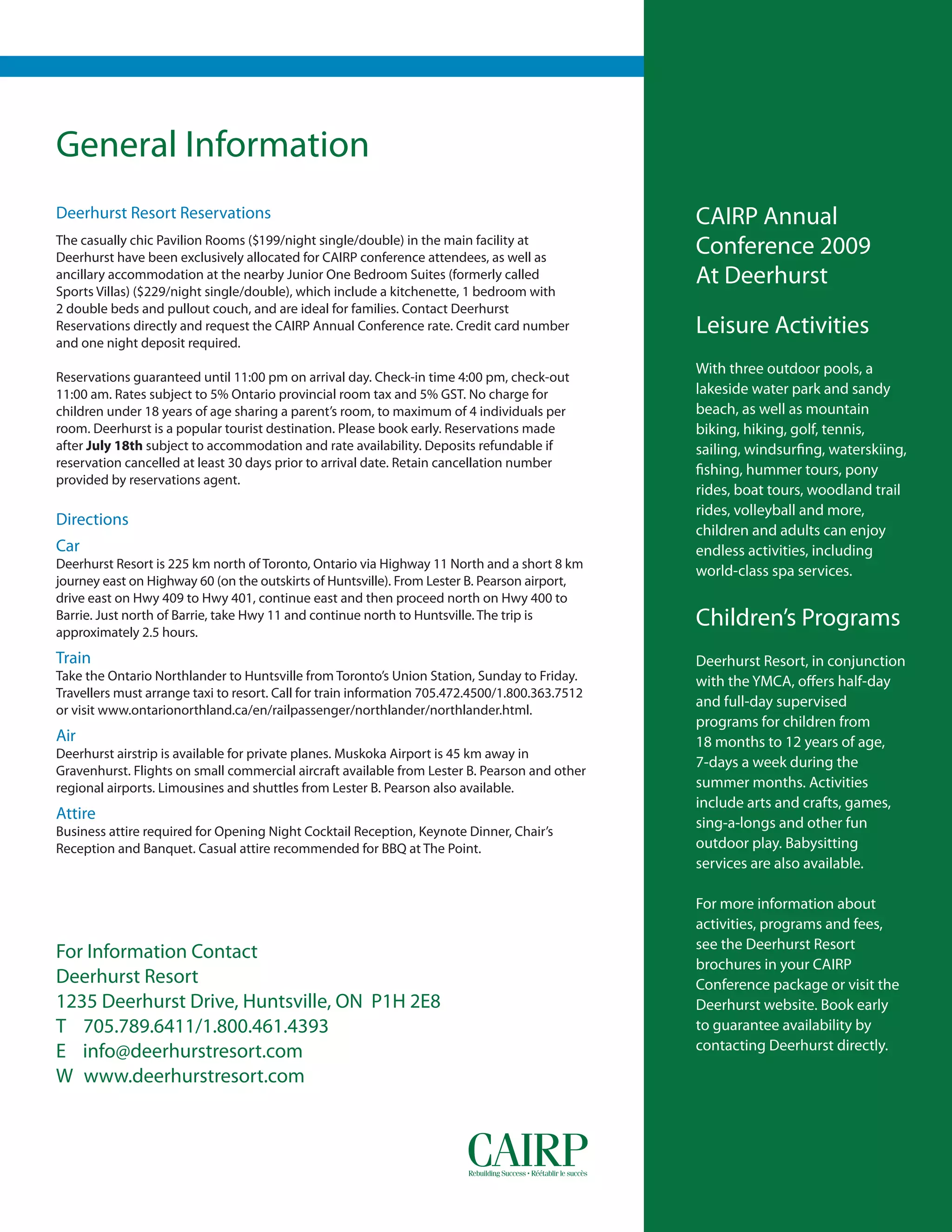CAIRP Annual Conference 2009 | PDF