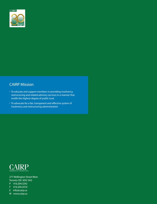 CAIRP Annual Conference 2009 | PDF