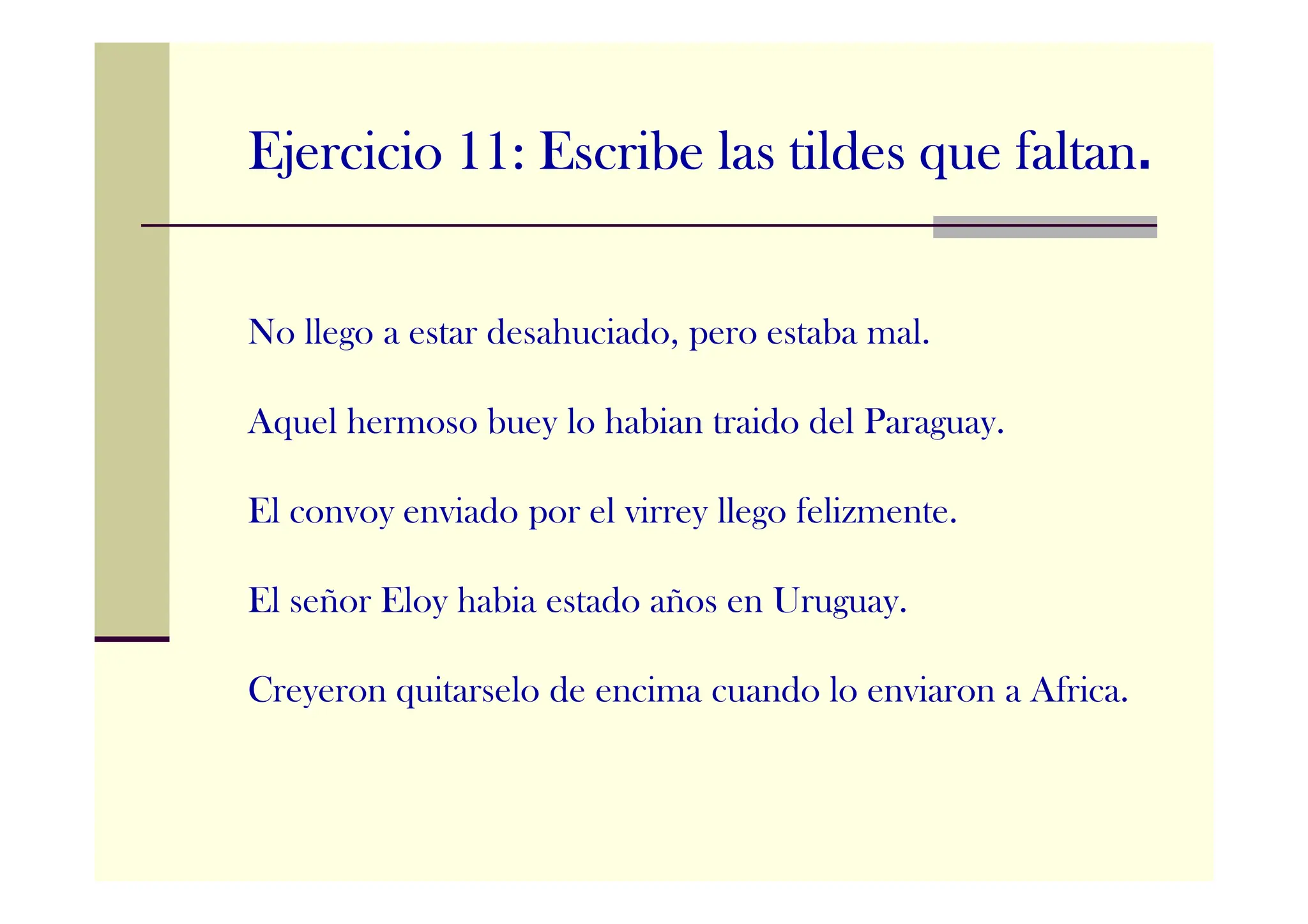 el uso de la tilde, la ortografía y ejercicios para practicar | PDF