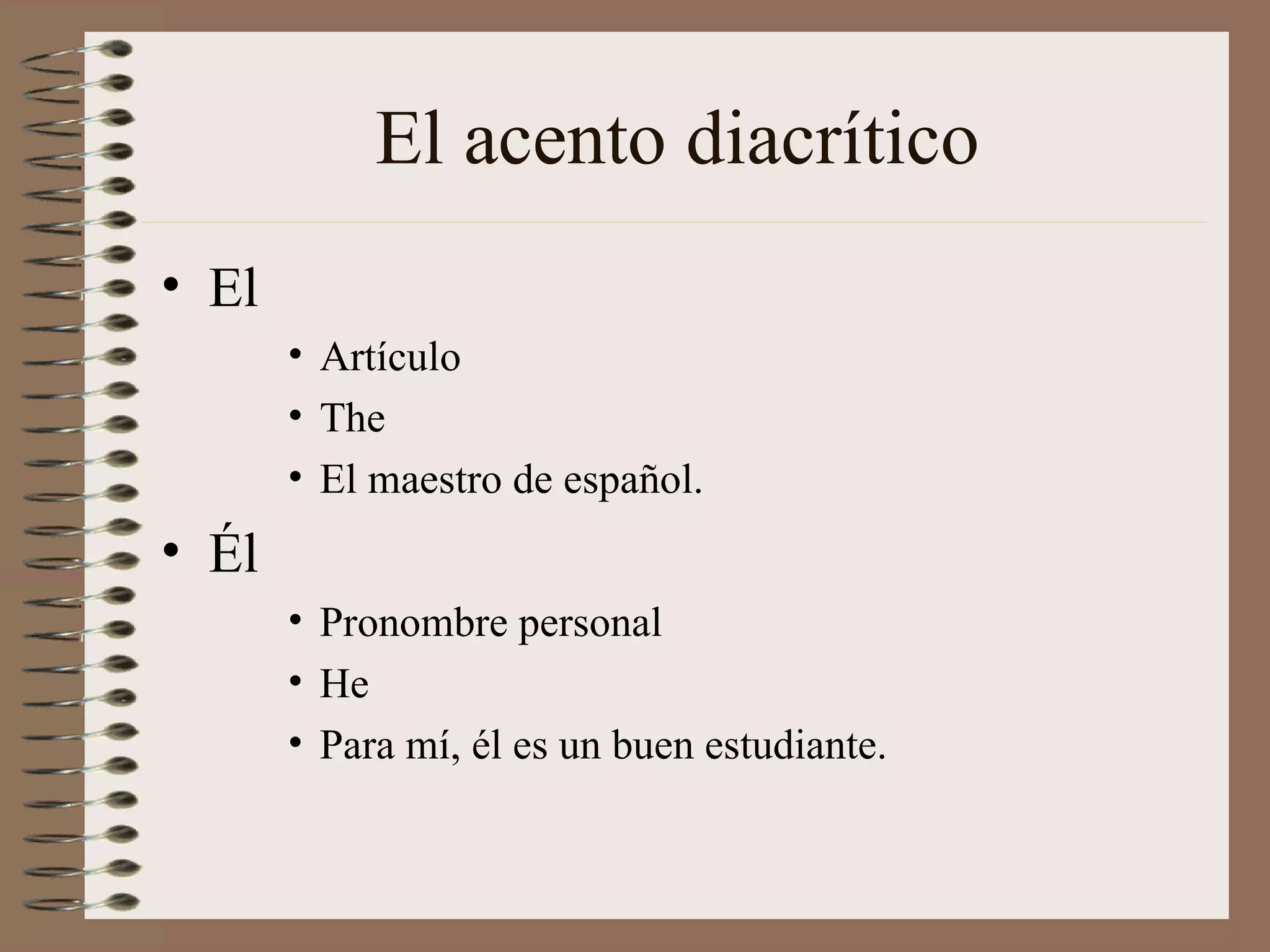 Acento diacritico | PPT