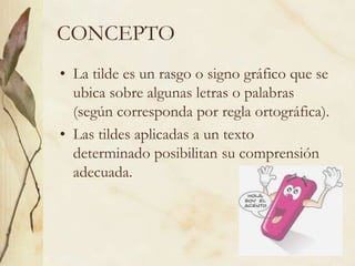 Acento ortográfico o tilde | PPTX