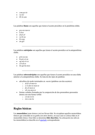 Acentuación | DOCX