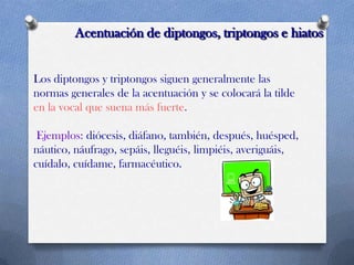 Acentuación | PPTX