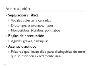 Acentuación | PDF