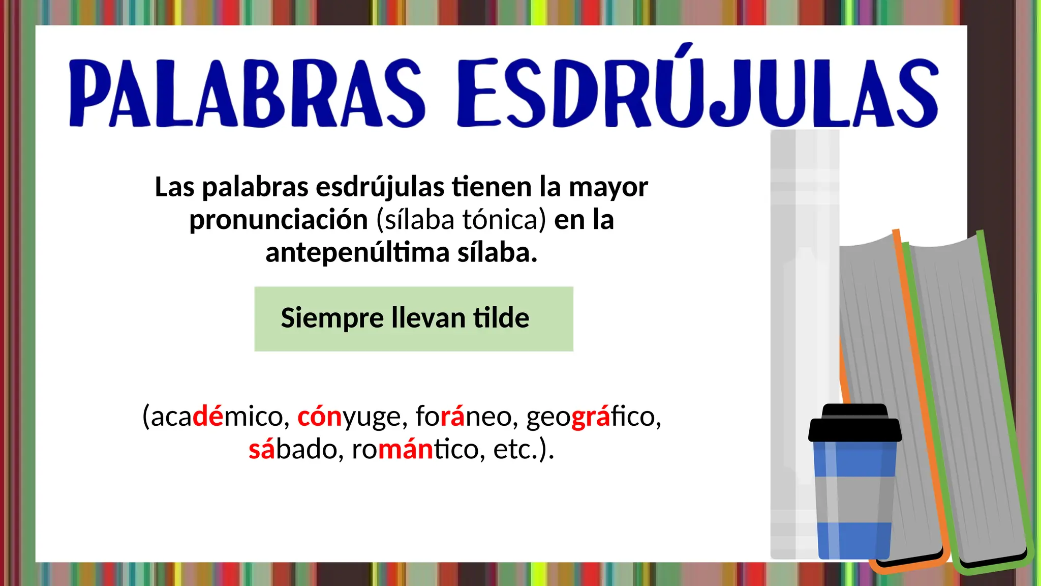 Acentuación de palabras, palabras agudas, graves, esdrújulas y ...