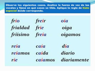Acentuación general y especial | PPTX