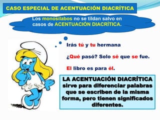 Acentuación general y especial | PPTX