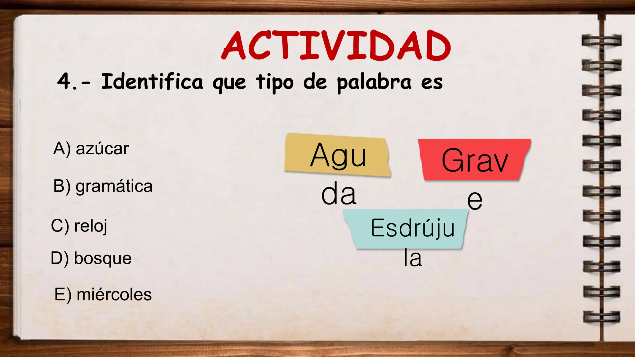 acentuación de palabras: Agudas graves esdrújulas y sobresdrújulas ...