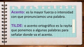acentuación de palabras: Agudas graves esdrújulas y sobresdrújulas | PPT