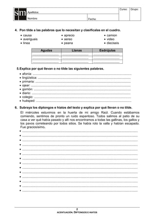 Acentuacion de diptongos_e_hiatos | PDF