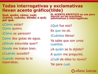 Reglas de Acentuación | PDF