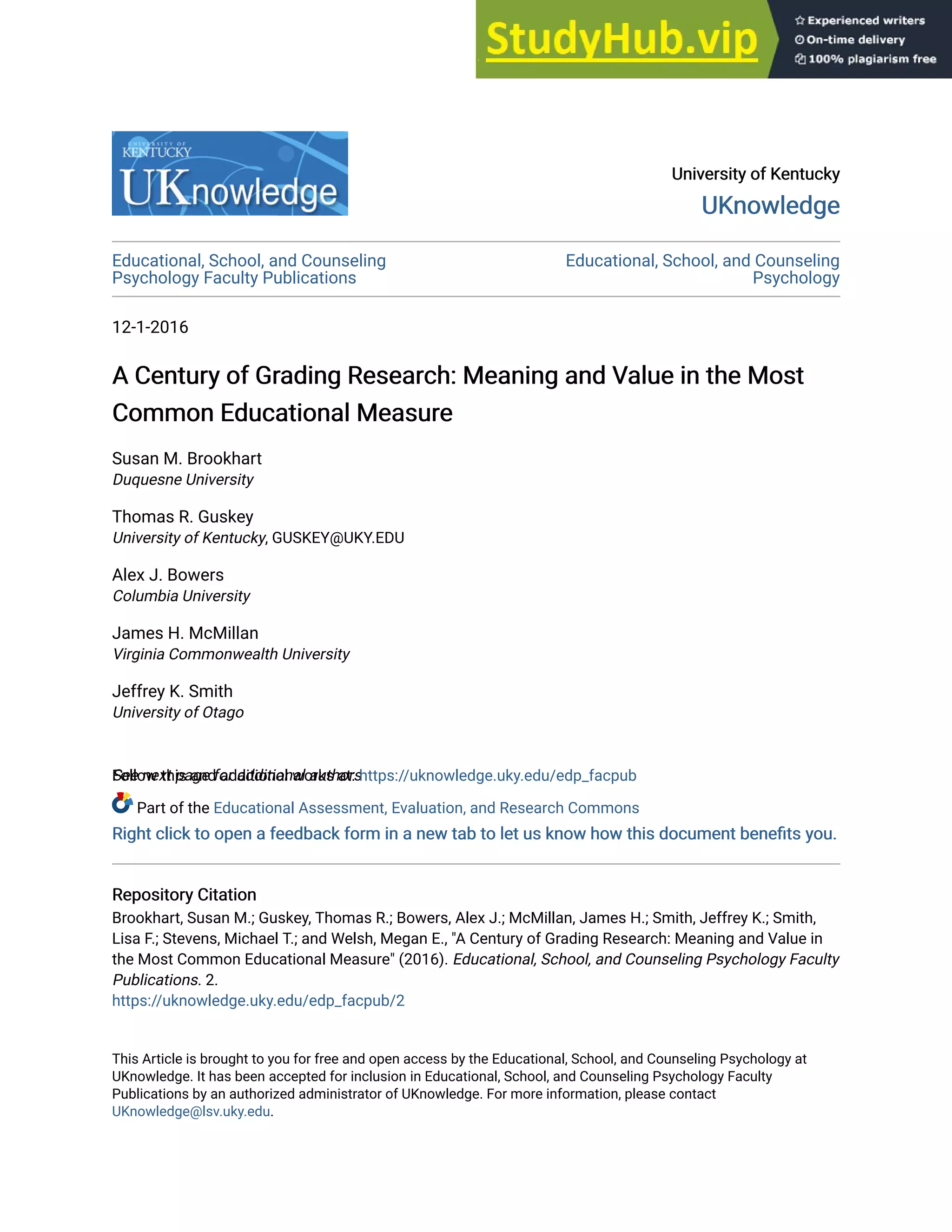 A Century Of Grading Research | PDF