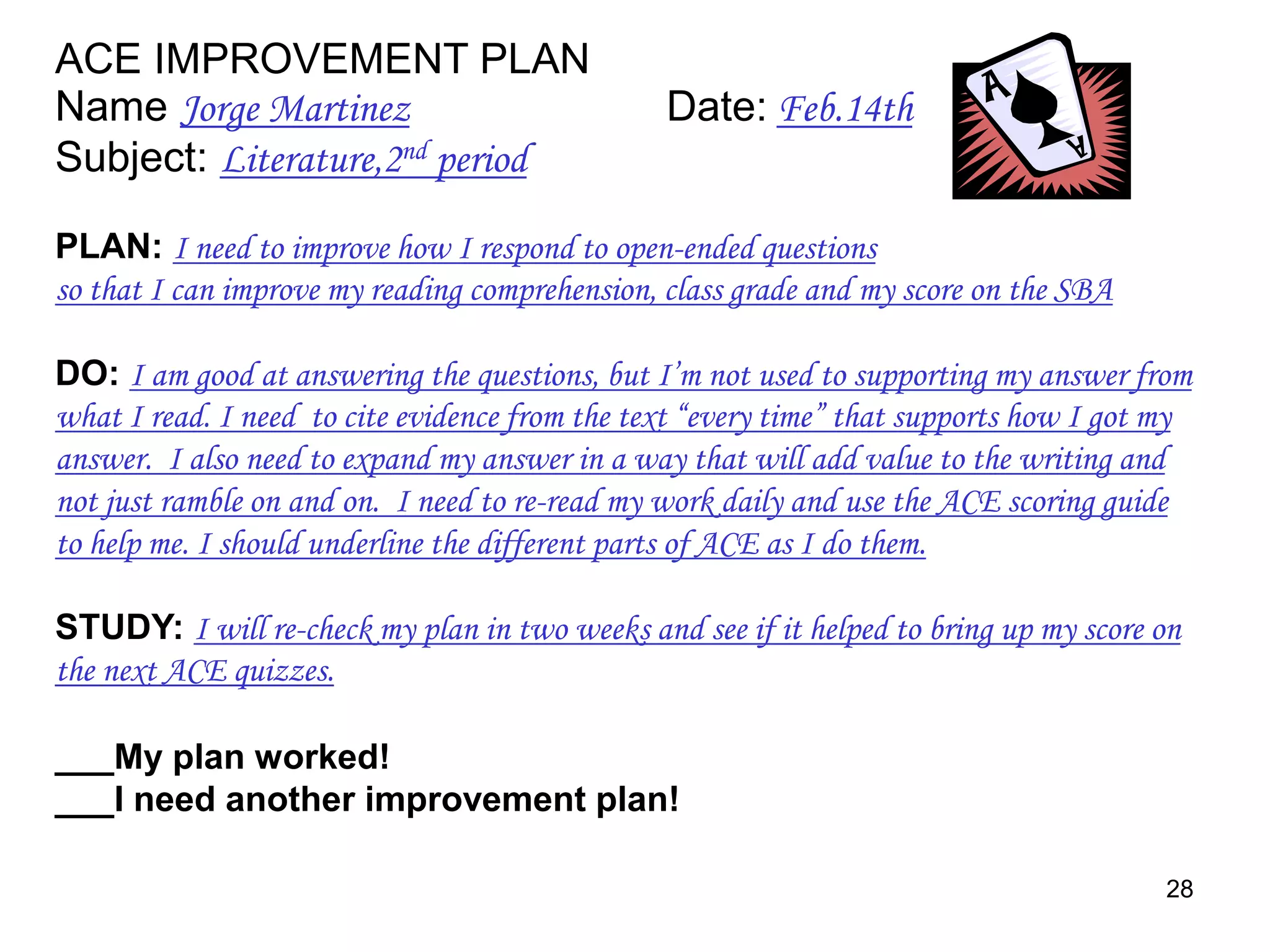 Ace open ended rubric strategy | PPT