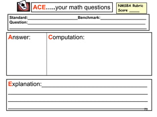 Ace open ended rubric strategy | PPT