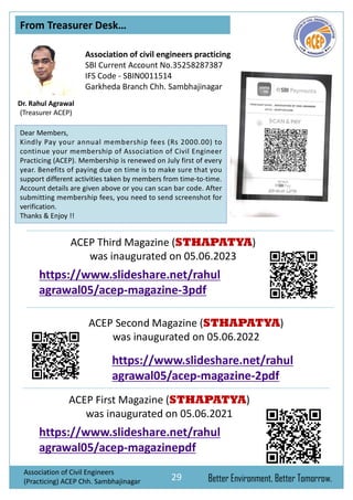 ACEP Magazine edition 4th launched on 05.06.2024 | Construction ...