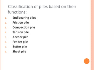 Pile Foundation for advanced construction equipments | PPT