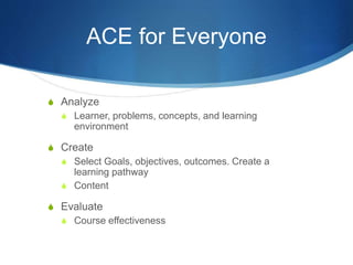 ACE Agile Instructional Design | PPT