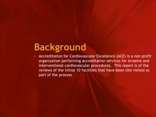 ACE: The First Experience with Process Reviews | PPT