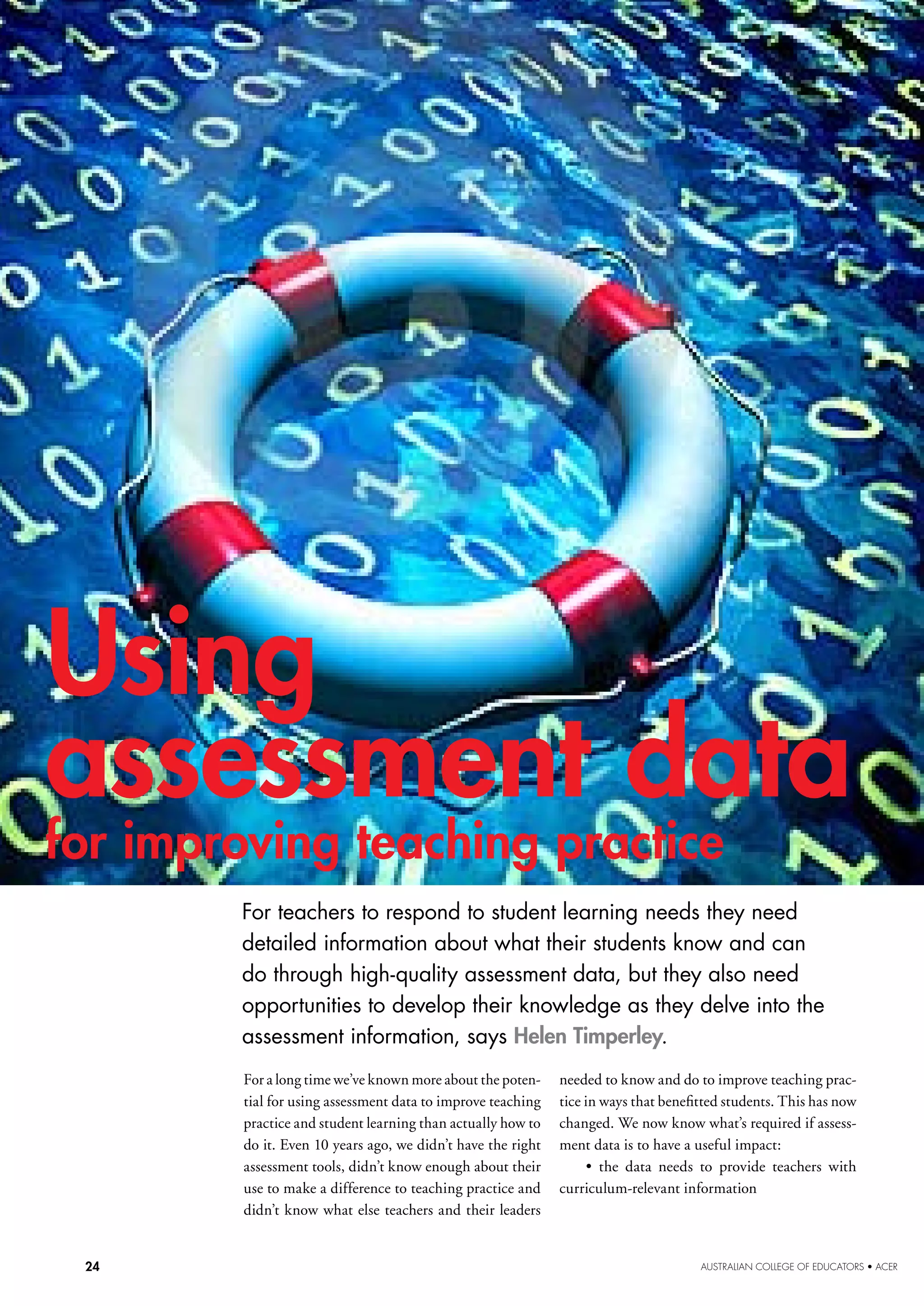 Using Assessment Data Pdf