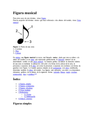 Acerca de las figuras musicales | DOCX