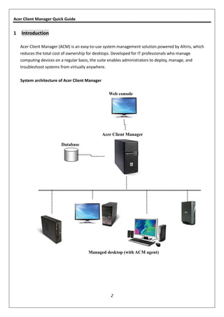 Acer client manager quick guide v1.1 | PDF