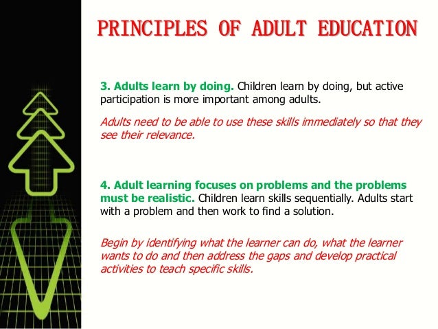 7 Principles of Adult Learning