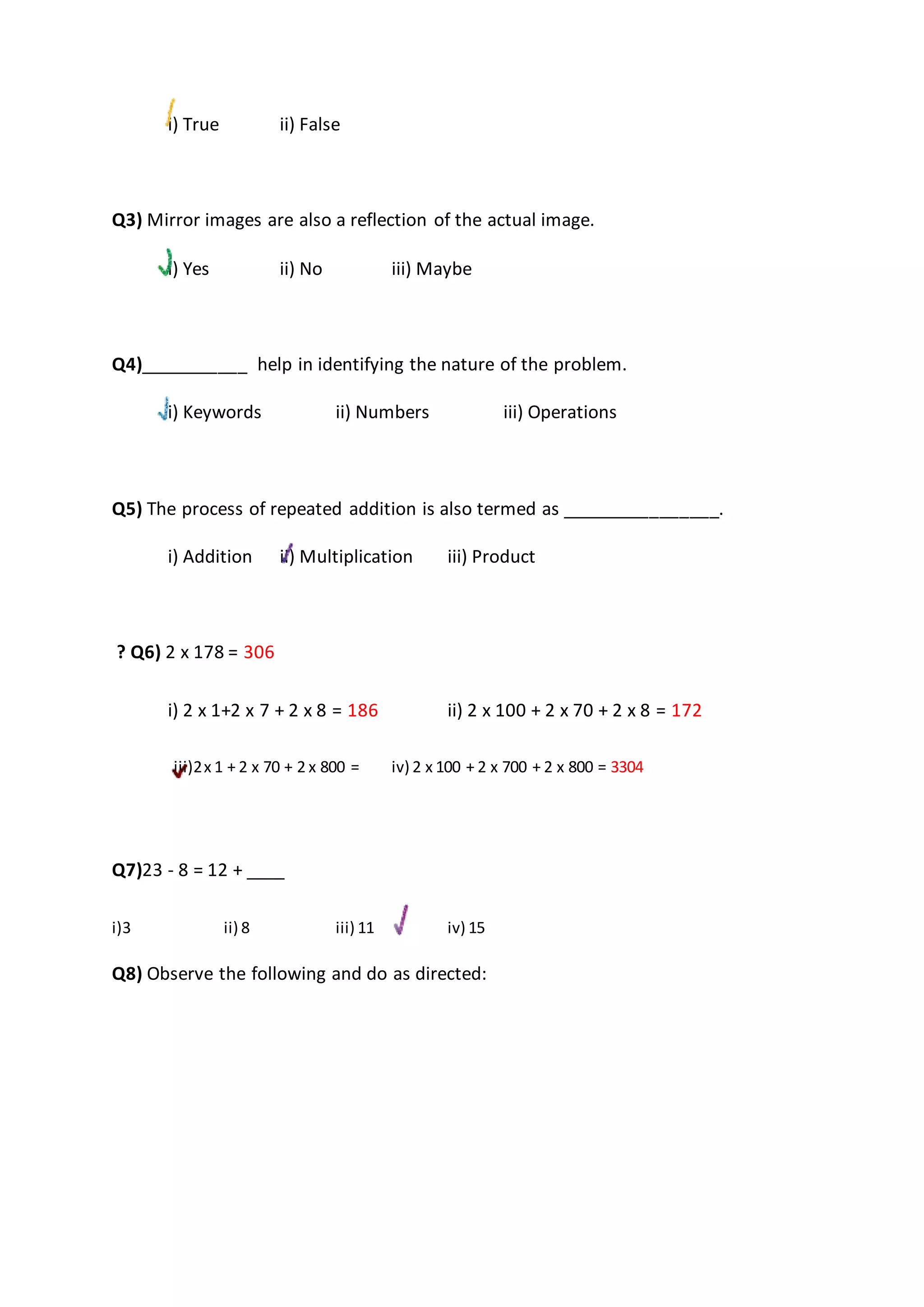 Acer ibt maths 1 , 2 , 3 , 4 | DOCX